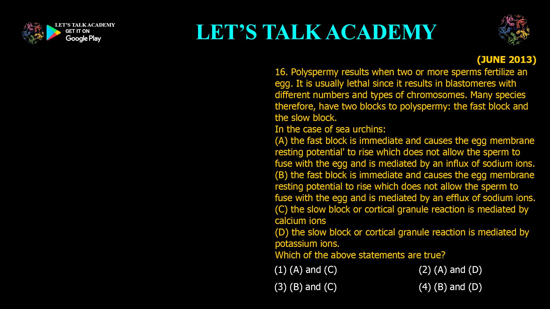 Understanding Fast and Slow Blocks to Polyspermy in Sea Urchin ...